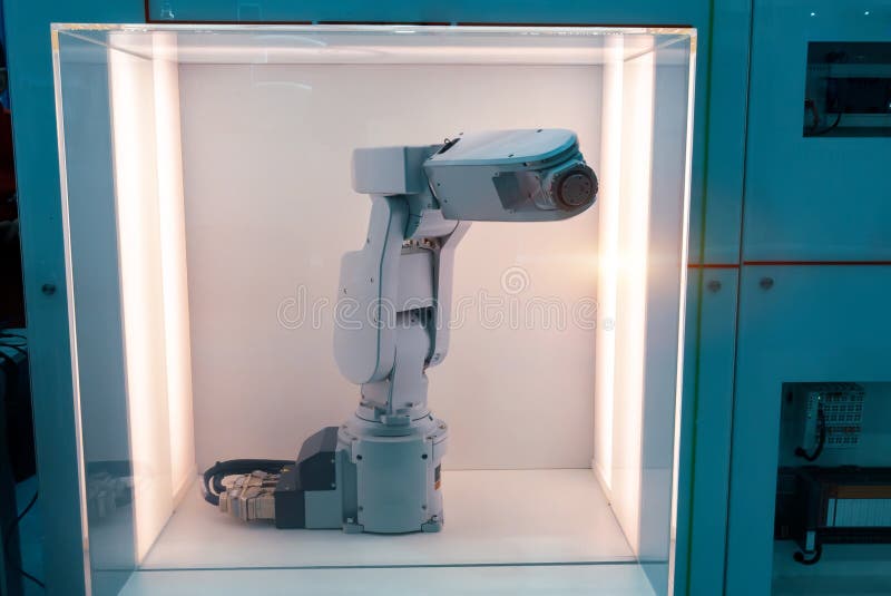 Robots and Production Automation. Functional Control System Stock Image ...