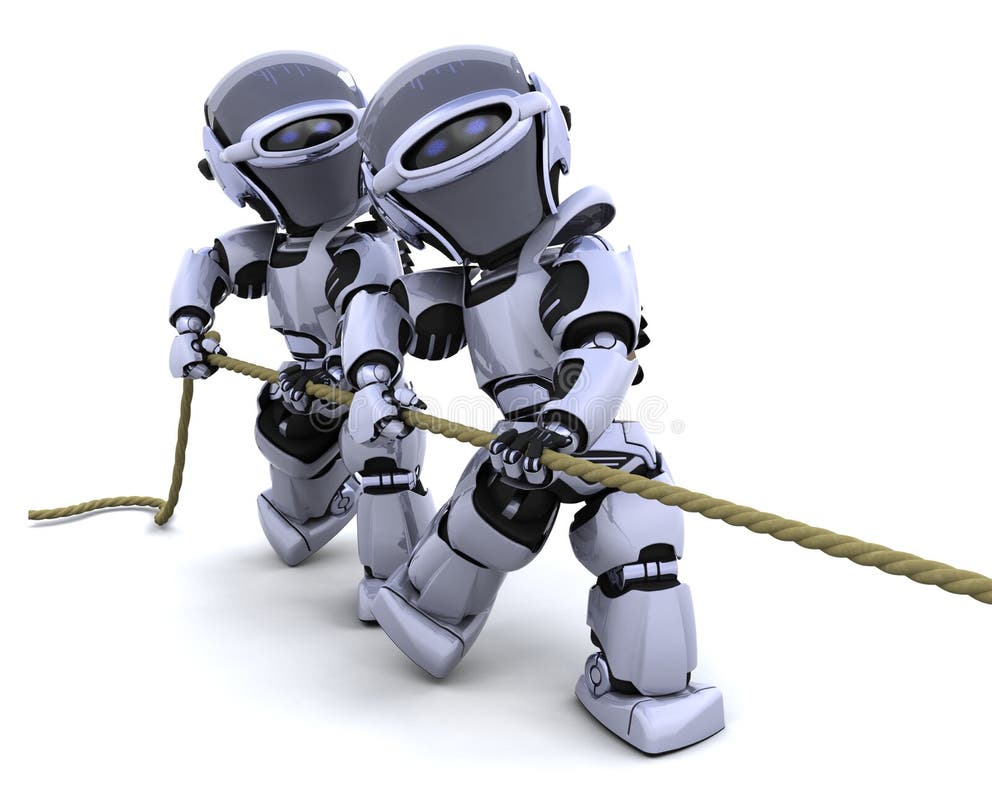 Robot Tug War Stock Illustrations – 49 Robot Tug War Stock ...