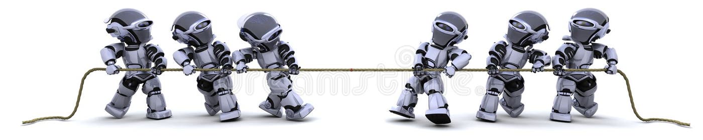 Robot Tug War Stock Illustrations – 49 Robot Tug War Stock ...