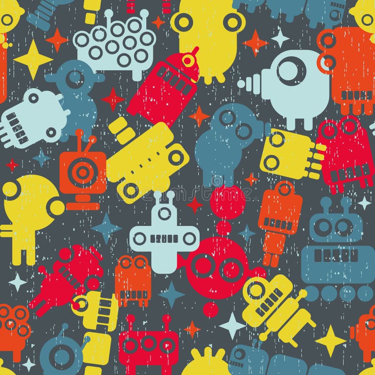 Robots Texture Stock Illustrations – 1,674 Robots Texture Stock ...