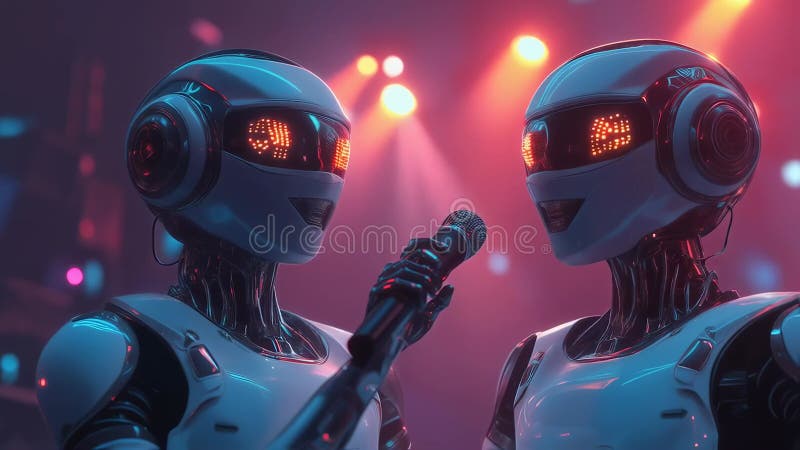 Robots Showcase Musical Talent in Futuristic Performance Setting at ...