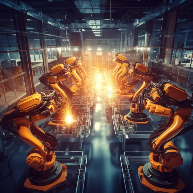 Robots in Sync on a High-Tech Production Line Innovative Robotic ...