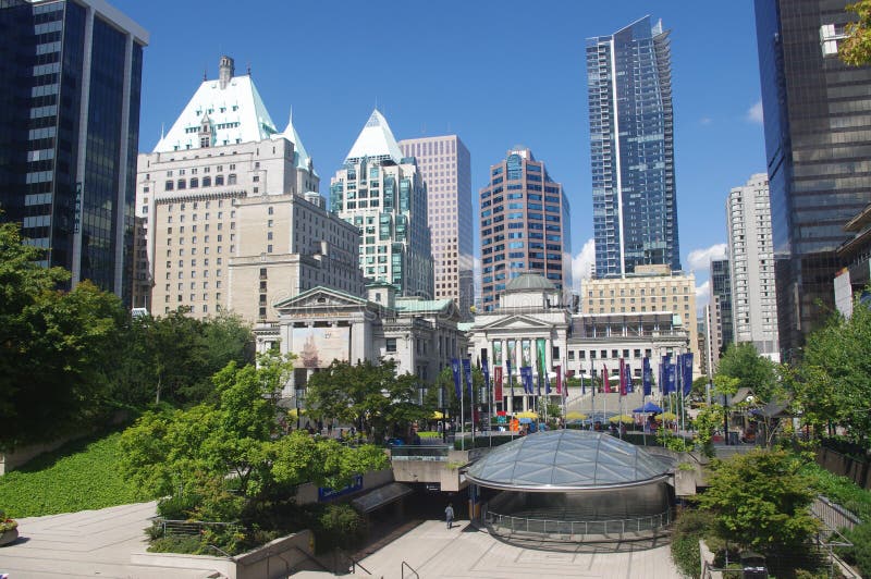 Robson Square imagen de archivo. Imagen de ciudad, rampa - 32343777