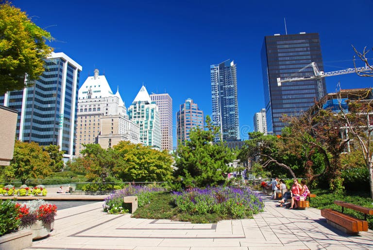 Robson Square in Downtown Vancouver Editorial Image - Image of british ...