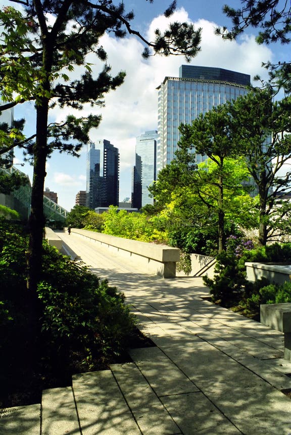 Robson Square Vancouver British Columbia Canada Stock Image - Image of ...