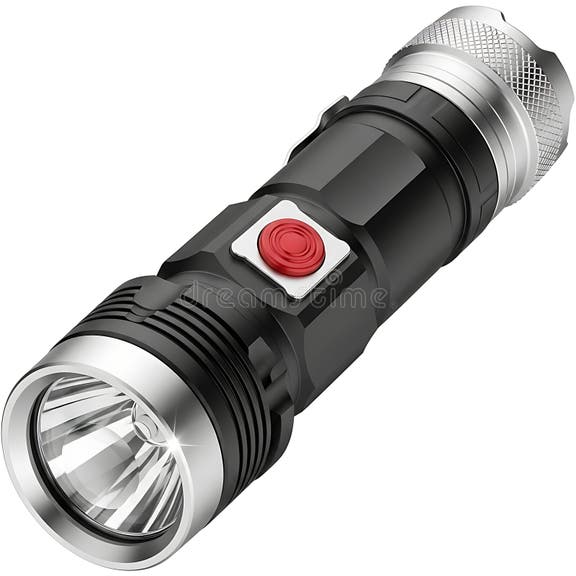 Powerful Portable Led Flashlight with Red Button for Outdoor Adventures ...