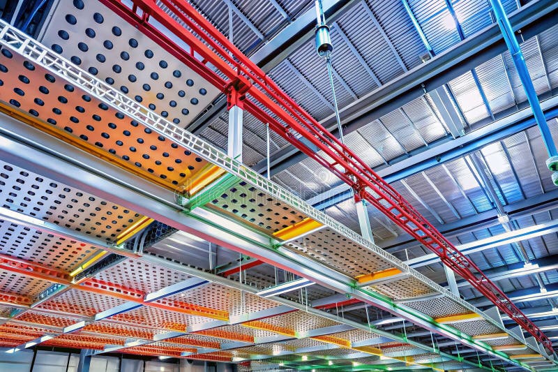 Robust Cable Tray System Supports Electrical Infrastructure Beneath a ...