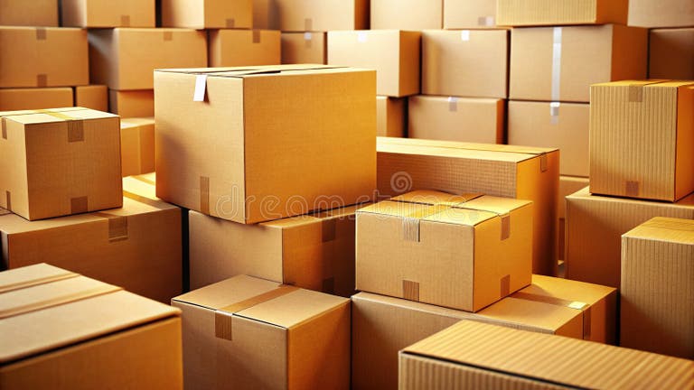 Robust Cardboard Boxes Secure Efficient Packaging for Shipping Moving and Storage Solutions ...
