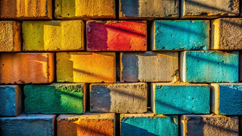 Robust Concrete Block Wall Texture Background Ideal for Design Projects ...