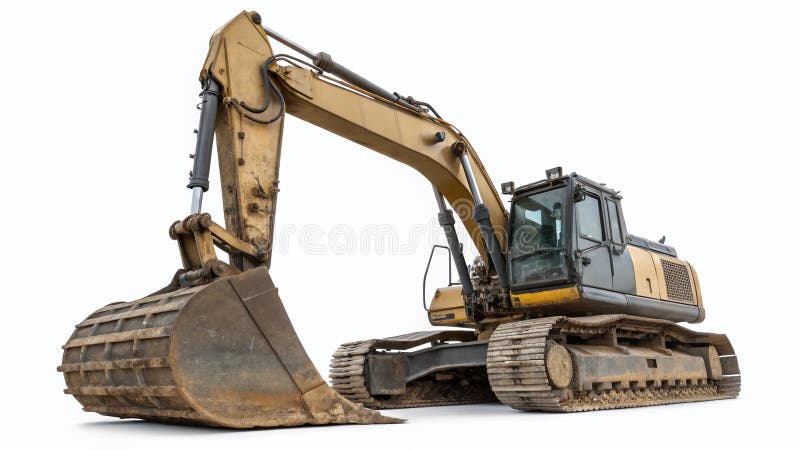 Robust Excavator Ready for Action a Powerful Heavy Duty Earth Moving ...