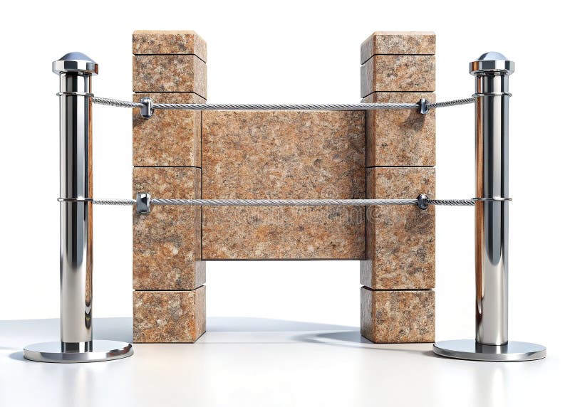 Robust Granite and Metal Security Barrier a Durable and Impervious ...
