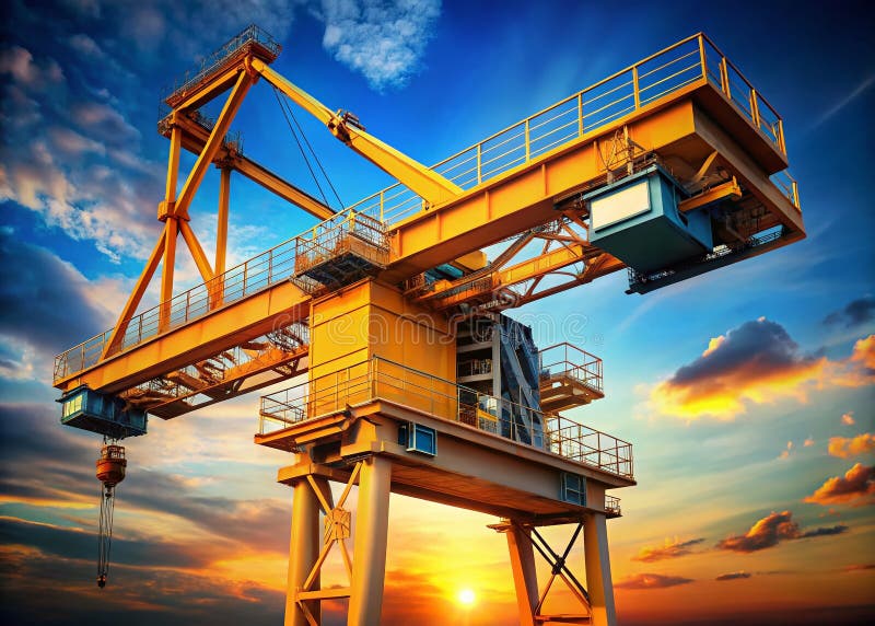 Robust Industrial Crane Design Engineering Excellence Stock ...