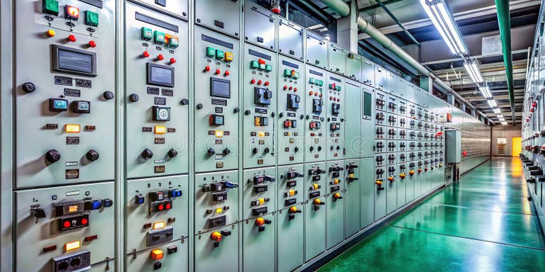 Robust Industrial Electrical Switchboard Control Panel for Power Plant ...