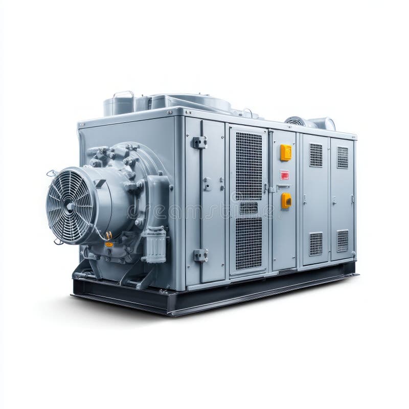 A Robust Industrial Generator, Showcasing Complex Internal Components ...