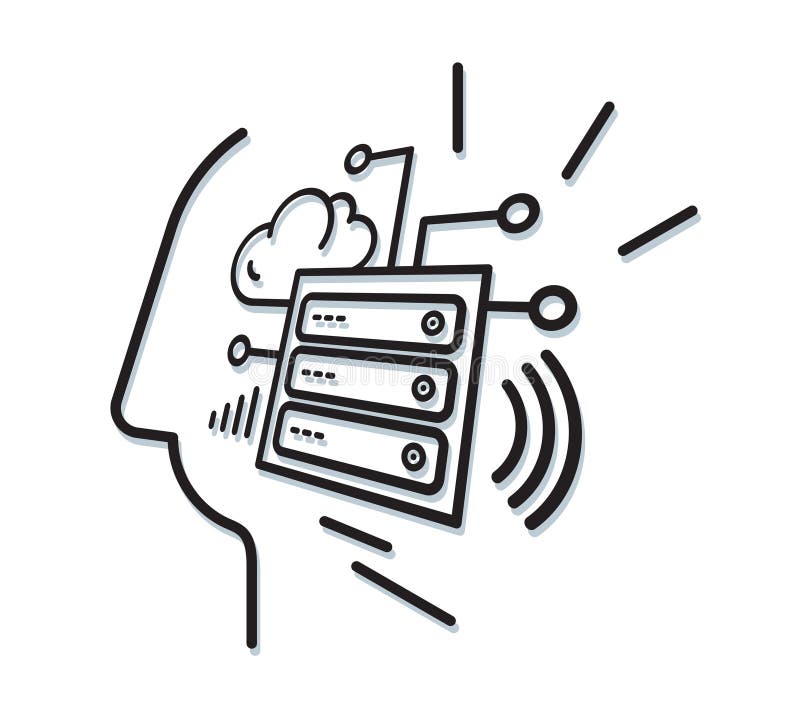 Robust Network Server Solution - Icon Stock Illustration - Illustration ...