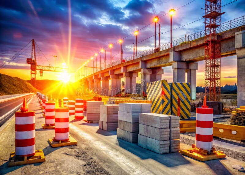 Robust Road Barrier Construction Ensuring Highway Safety with Durable ...