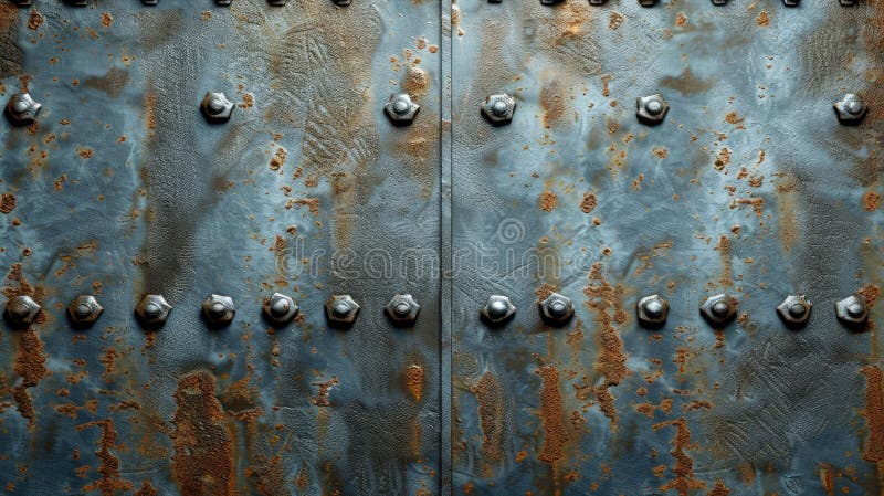 Robust Steel Plate Adorned with Rivets for Industrial Durability. Ai ...