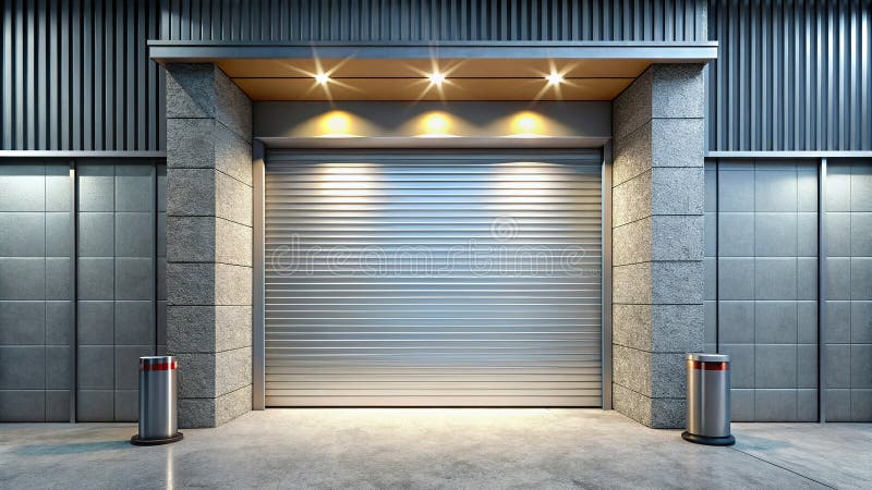 Robust Steel Rolling Shutter Door Enhanced Warehouse Security and ...