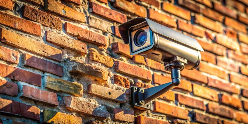 Brick Wall CCTV Surveillance System Enhancing Security with Modern ...