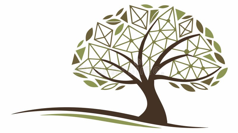 Robust Tree with Visible Root System Illustration, Vector Design ...