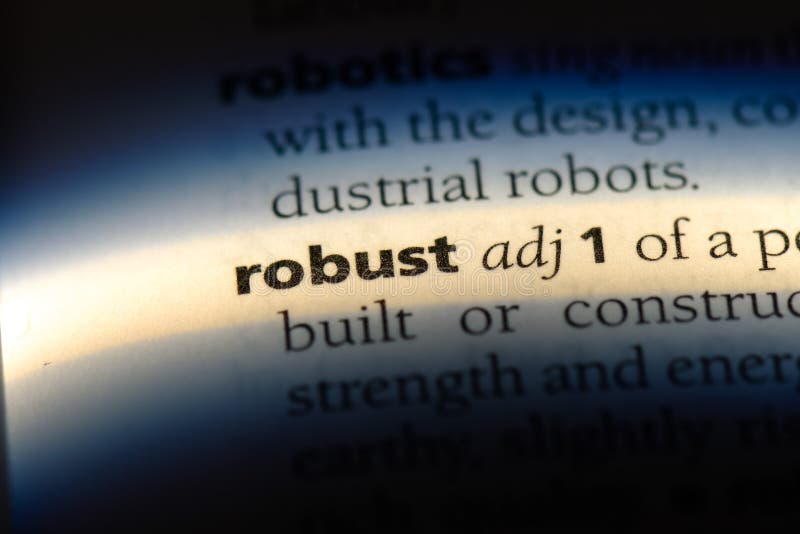 Robust stock image. Image of definition, idea, text - 126615111