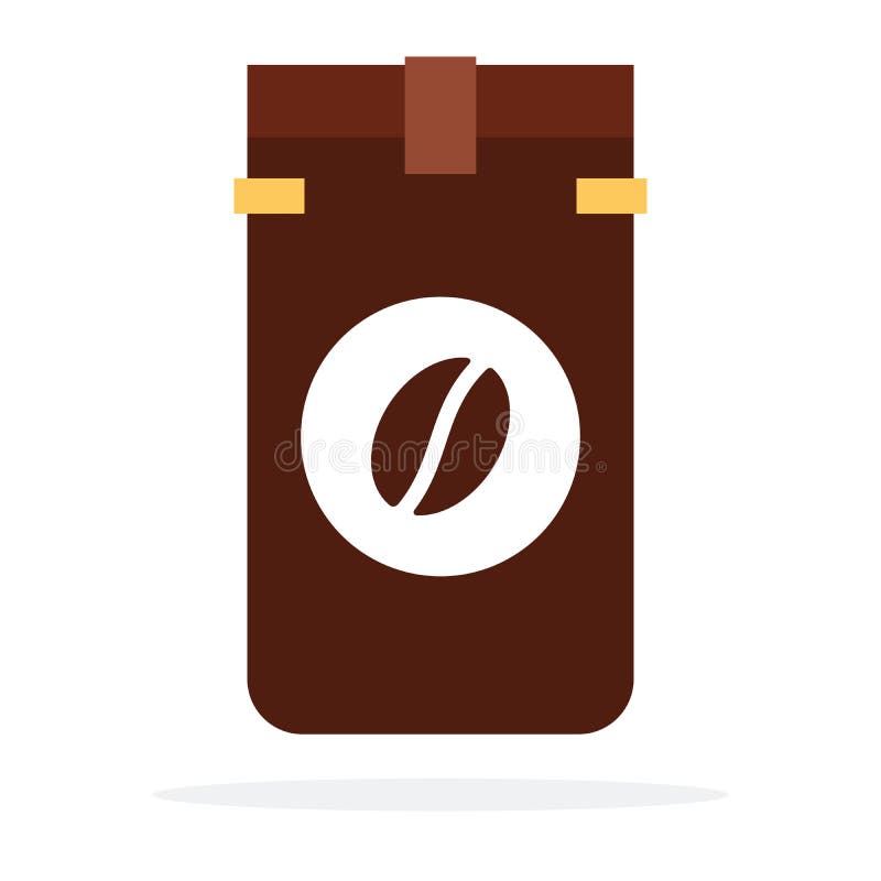 Robusta Coffee Beans Packaging Label Design Template Stock Vector