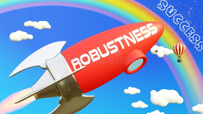 Robustness Lead To Achieving Success in Business and Life. Cartoon ... Robustness Lead To Achieving Success in Business and Life. Cartoon ...
