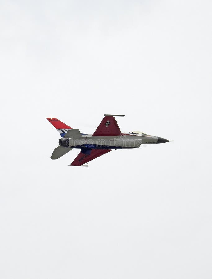 ROC Rochester Airshow Air Force F16 Viper Demo Flyby Stock Image ...