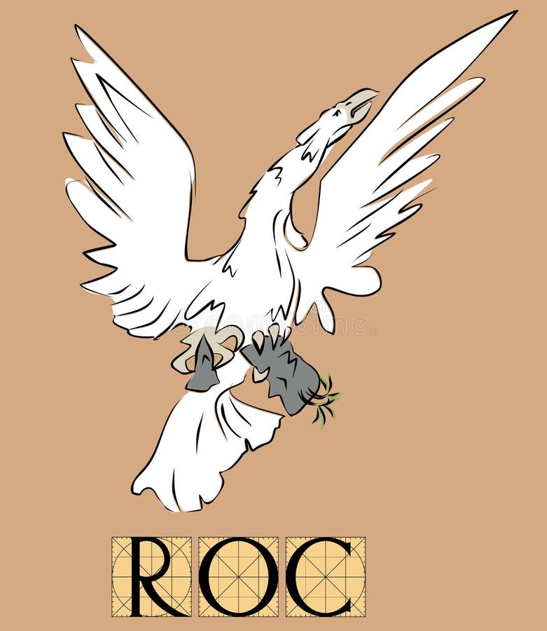 Roc bird with title stock vector. Illustration of fairy - 53581458