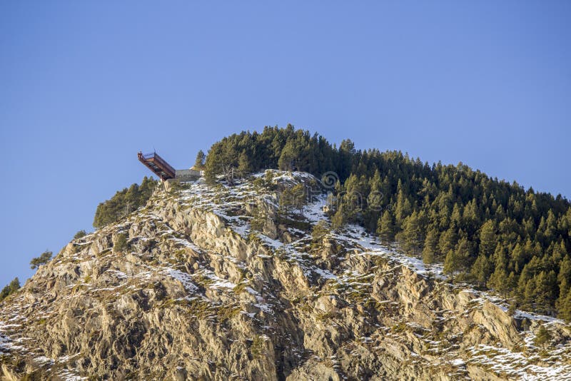 Roc Del Quer Sightseeing, View from Village of Canillo. Andorra. Stock ...