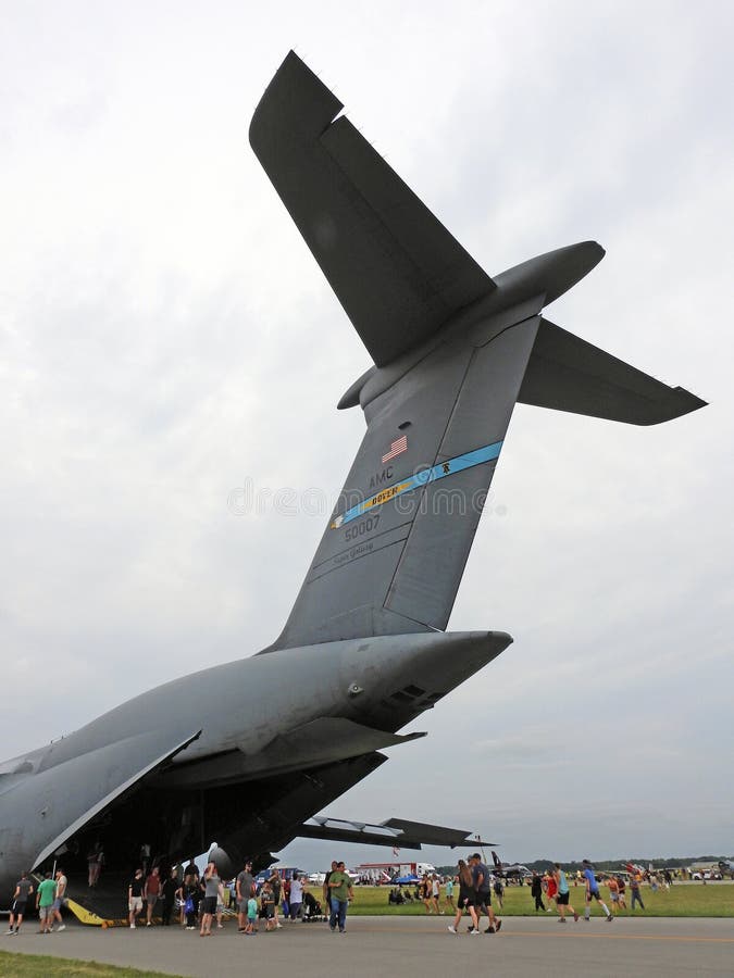 ROC Rochester Airshow Massive Galaxy C5M Open Tail Editorial Image ...