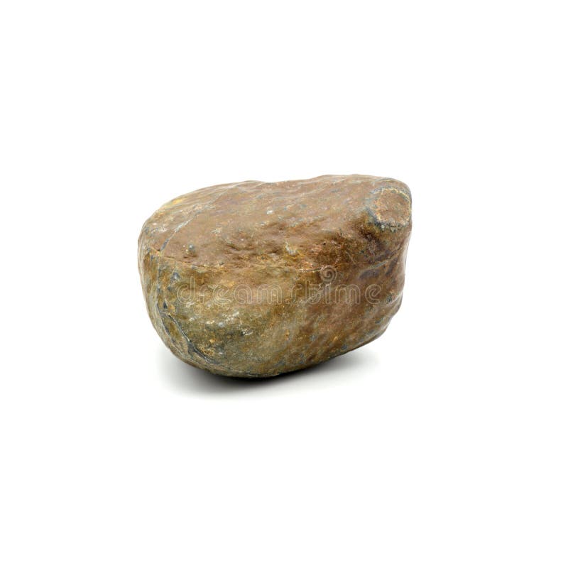 Roca De Granito Grande Aislada En El Fondo Blanco Imagen de archivo ...