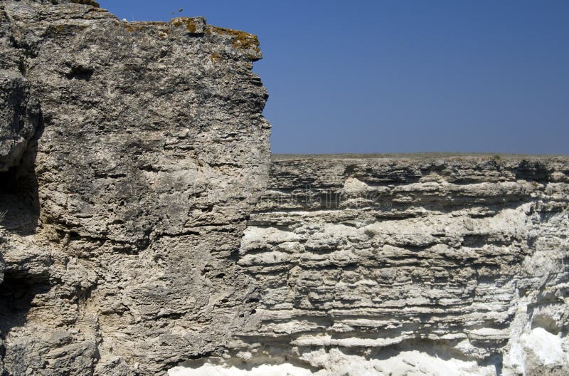 Pila Quebrada De La Roca De Pizarra De Piedra Natural Imagen de archivo ...