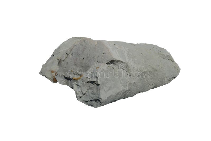 Roca De Piedra Grande Aislada En Blanco Imagen de archivo - Imagen de ...