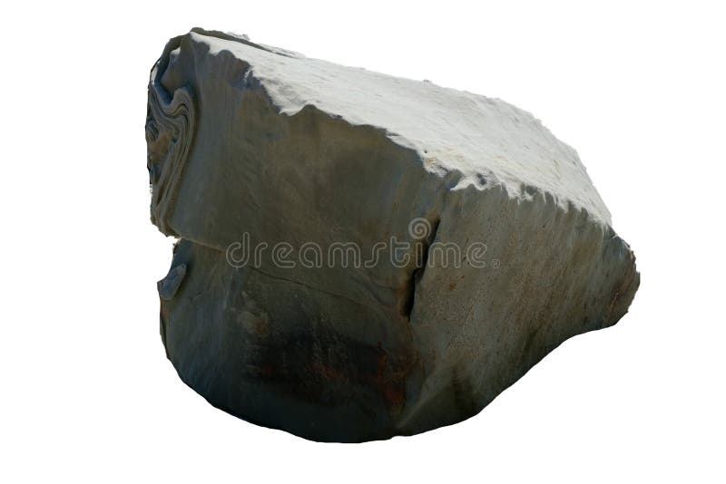 Roca De Piedra Grande Aislada En Blanco Imagen de archivo - Imagen de ...