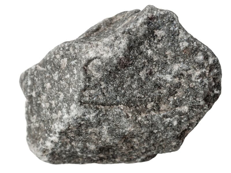 Roca Del Material De La Estructura Aislada En Fondo Blanco Foto de ...