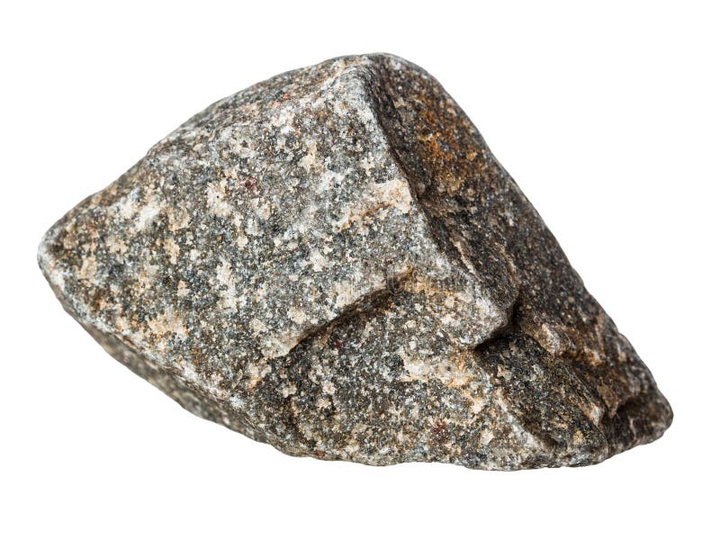 Roca Del Material De La Estructura Aislada En Fondo Blanco Imagen de ...