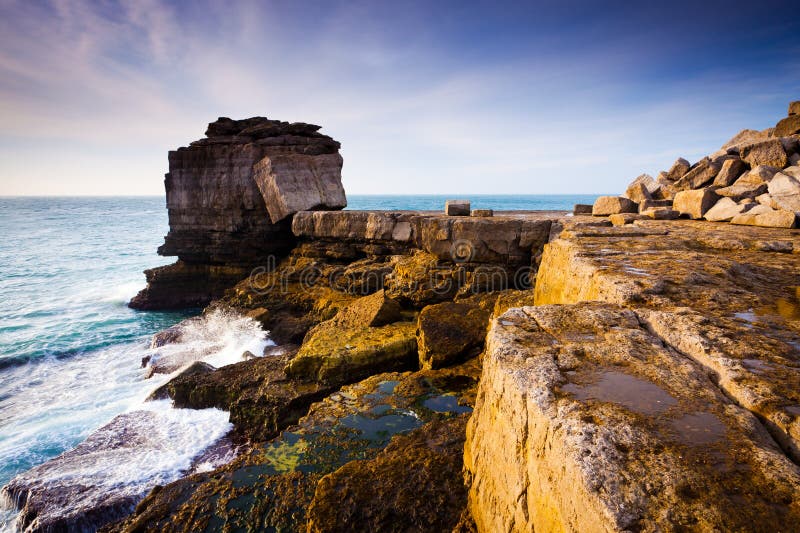 La Roca Del Púlpito Y La Costa Jurásica En Portland Dorset Foto de ...