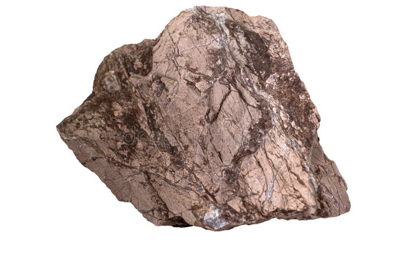 Roca Rosa Vedada Aislada En Fondo Blanco. Foto de archivo - Imagen de ...