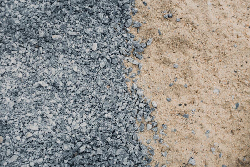 Roca Y Arena Del Granito De La Construcción Imagen de archivo - Imagen ...