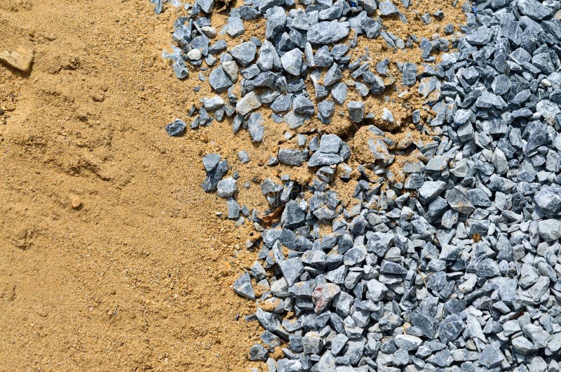 Roca Y Arena Para La Construcción Imagen de archivo - Imagen de ...