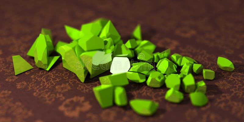 Rocas verdes 3D imagen de archivo. Imagen de fondo, forma - 28679423