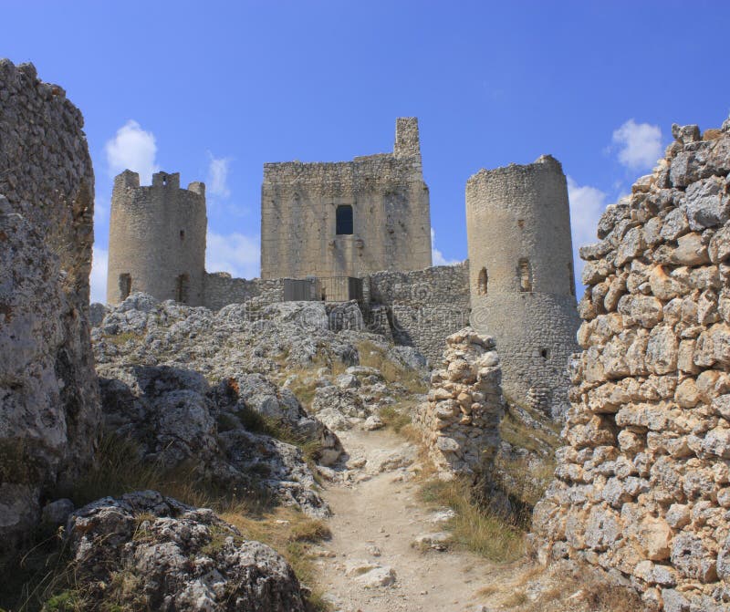 Rocca Calascio stock image. Image of italy, wall, story - 10723411