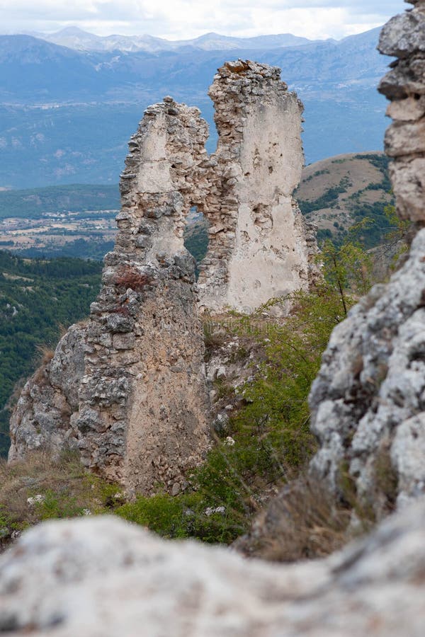 Rocca Calascio stock photo. Image of abruzzo, church - 285461034