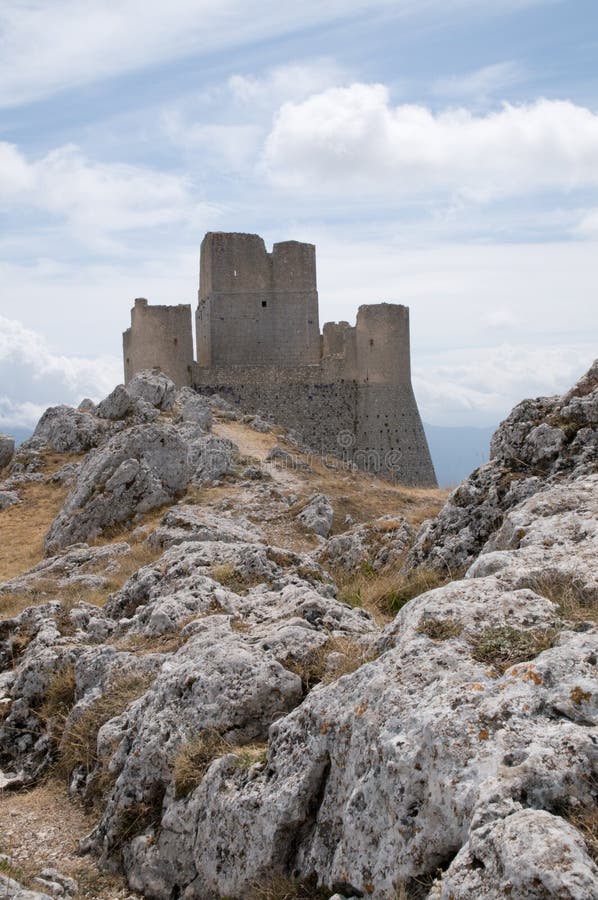 Rocca Calascio. Calascio Castle Inside. Stock Photo - Image of sasso ...