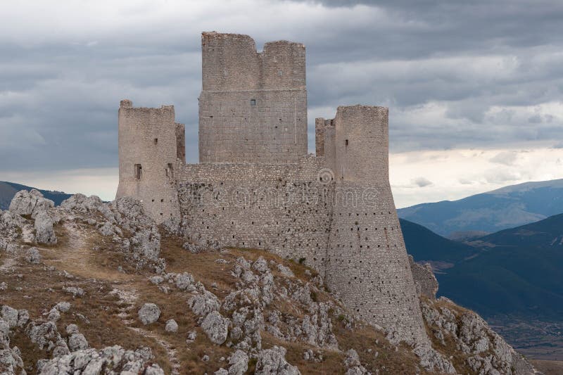 Rocca Calascio stock image. Image of castle, calascio - 293905665