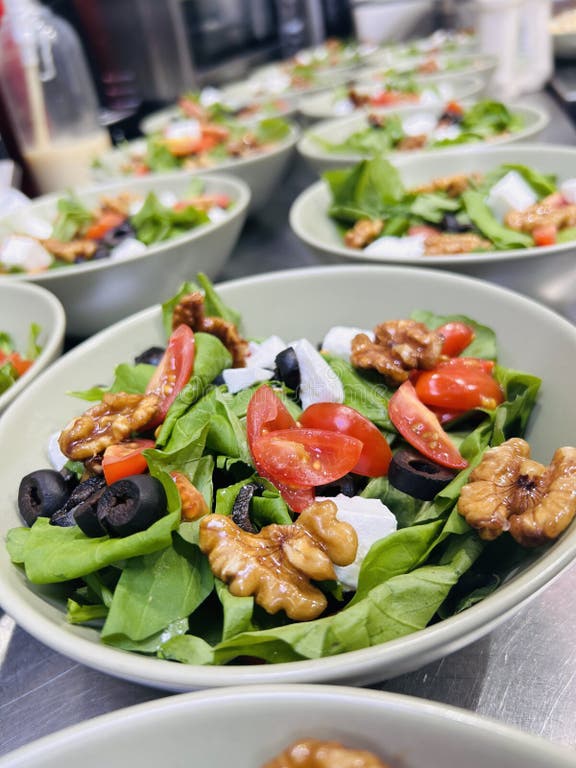 Rocca salad stock photo. Image of rocca, walnut, salad - 267447712