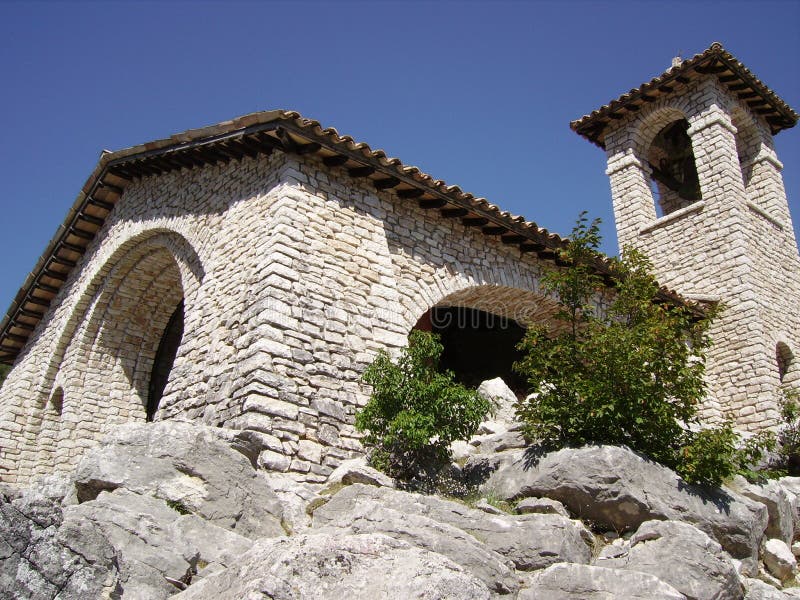 Roccaporena stock photo. Image of architecture, church - 1378412