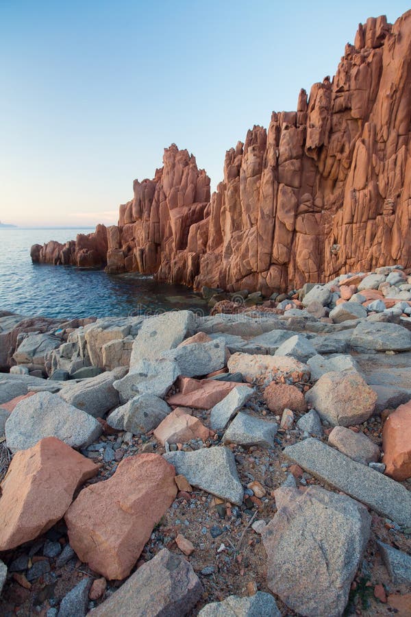 Rocce Rosse Arbatax, Sardinia Stock Photo - Image of scenics ...