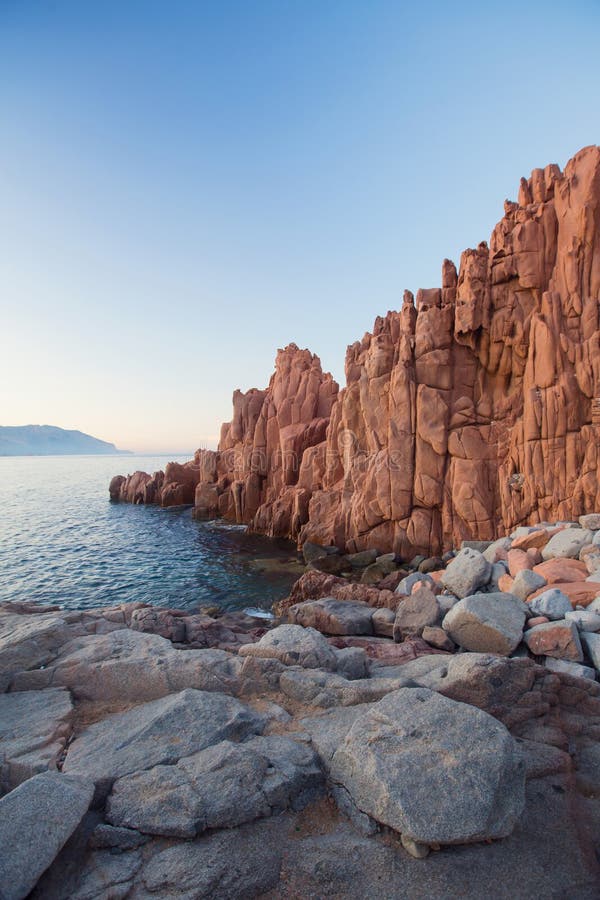 Rocce Rosse, Arbatax, Sardinia Stock Photo - Image of coastwise, azure ...